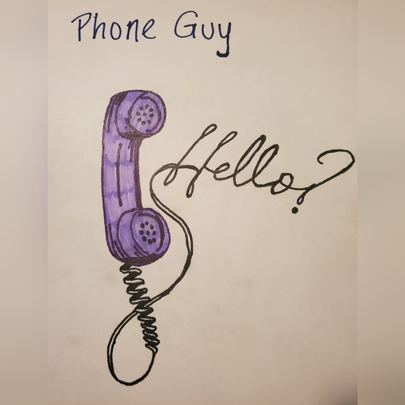 Wall Decor | Phone Guy Phone Drawing From Fnaf 1 2 And 3 | Poshmark